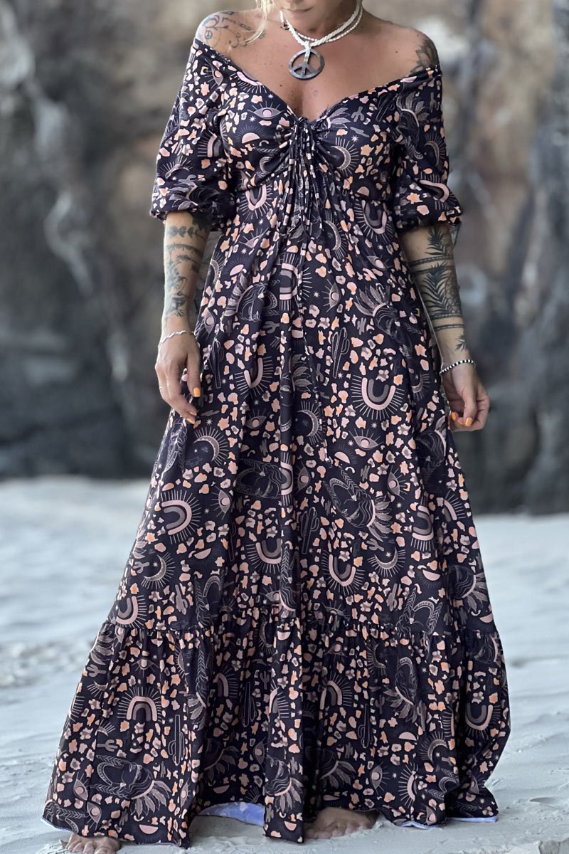 Vestido Longo Ciganinha Índio