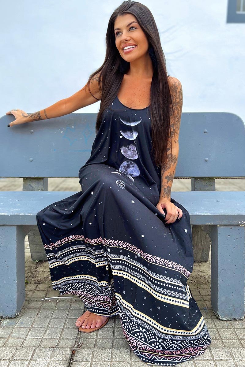 Vestido Longo Moon Phases